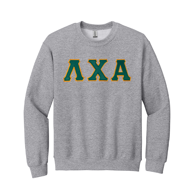 Lambda Chi Alpha Greek Letter Crewneck Sweatshirt – greekclothingco.com
