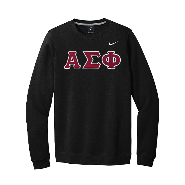 Alpha Sigma Phi Fraternity Nike Greek Letter Crewneck Sweatshirt ...