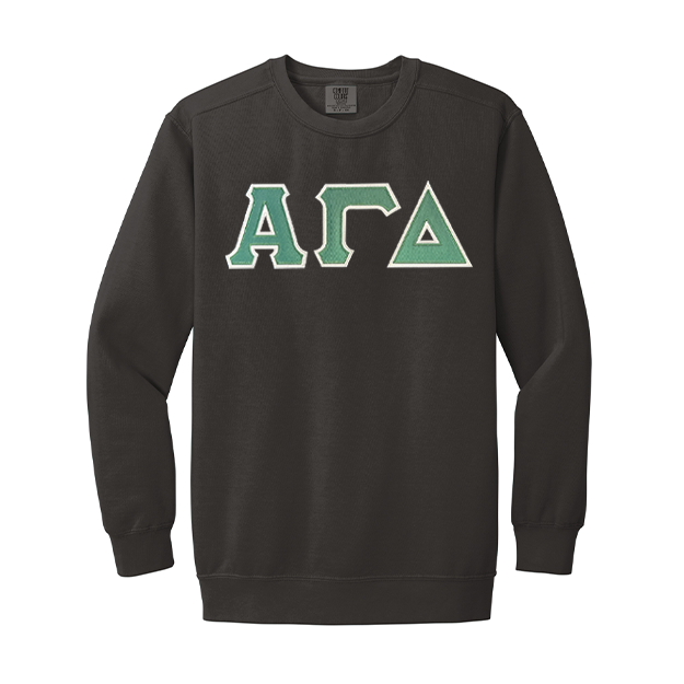 Alpha Gamma Delta Sorority Comfort Colors Greek Letter Crewneck Sweats ...