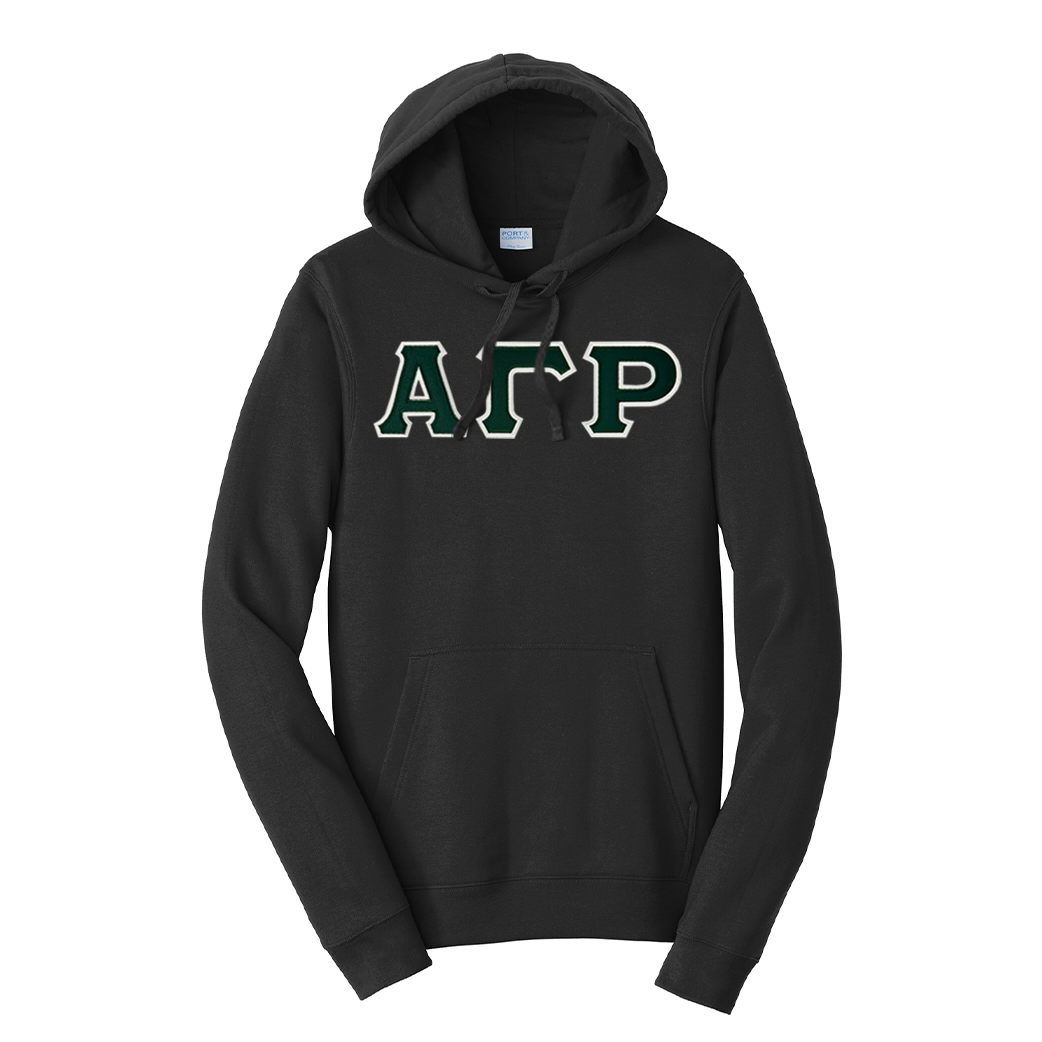 PREMIUM Alpha Gamma Rho Greek Letter Hooded Sweatshirt – Greek Clothing ...