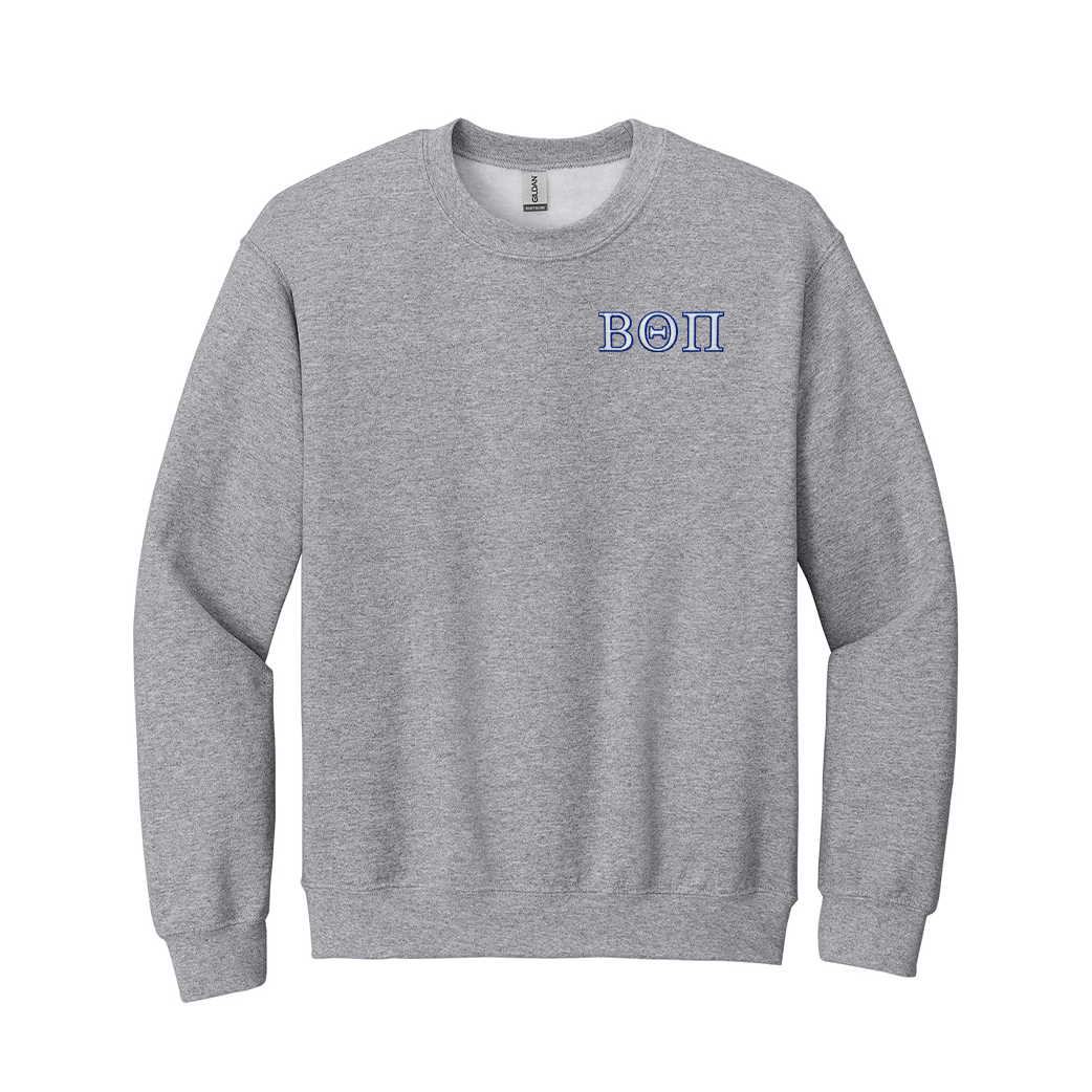 Beta Theta Pi Embroidered Greek Letter Crewneck Sweatshirt – Greek ...