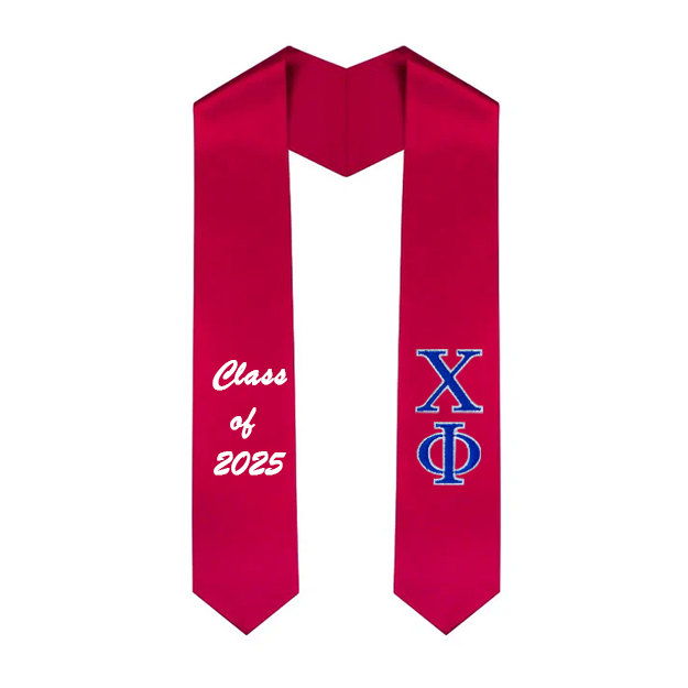 Chi Phi Fraternity Embroidered Graduation Stole – greekclothingco.com