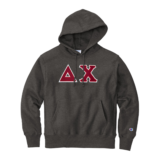 Delta Chi Fraternity Champion Reverse Weave Greek Letter Hoodie – Greek ...