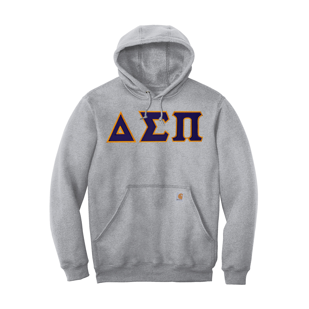Delta Sigma Pi Fraternity Carhartt Greek Letter Midweight Hooded Sweat ...