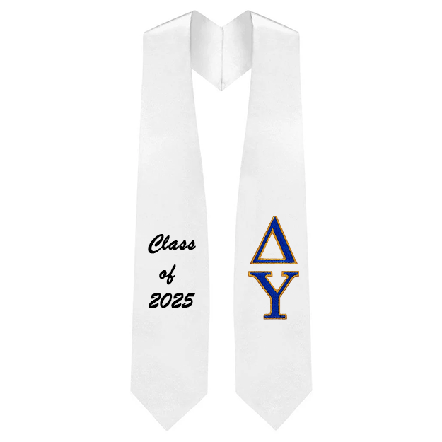 Delta Upsilon Fraternity Embroidered Graduation Stole – Greek Clothing ...