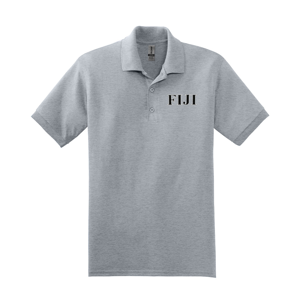 FIJI Greek Letter Polo – Greek Clothing Company LLC