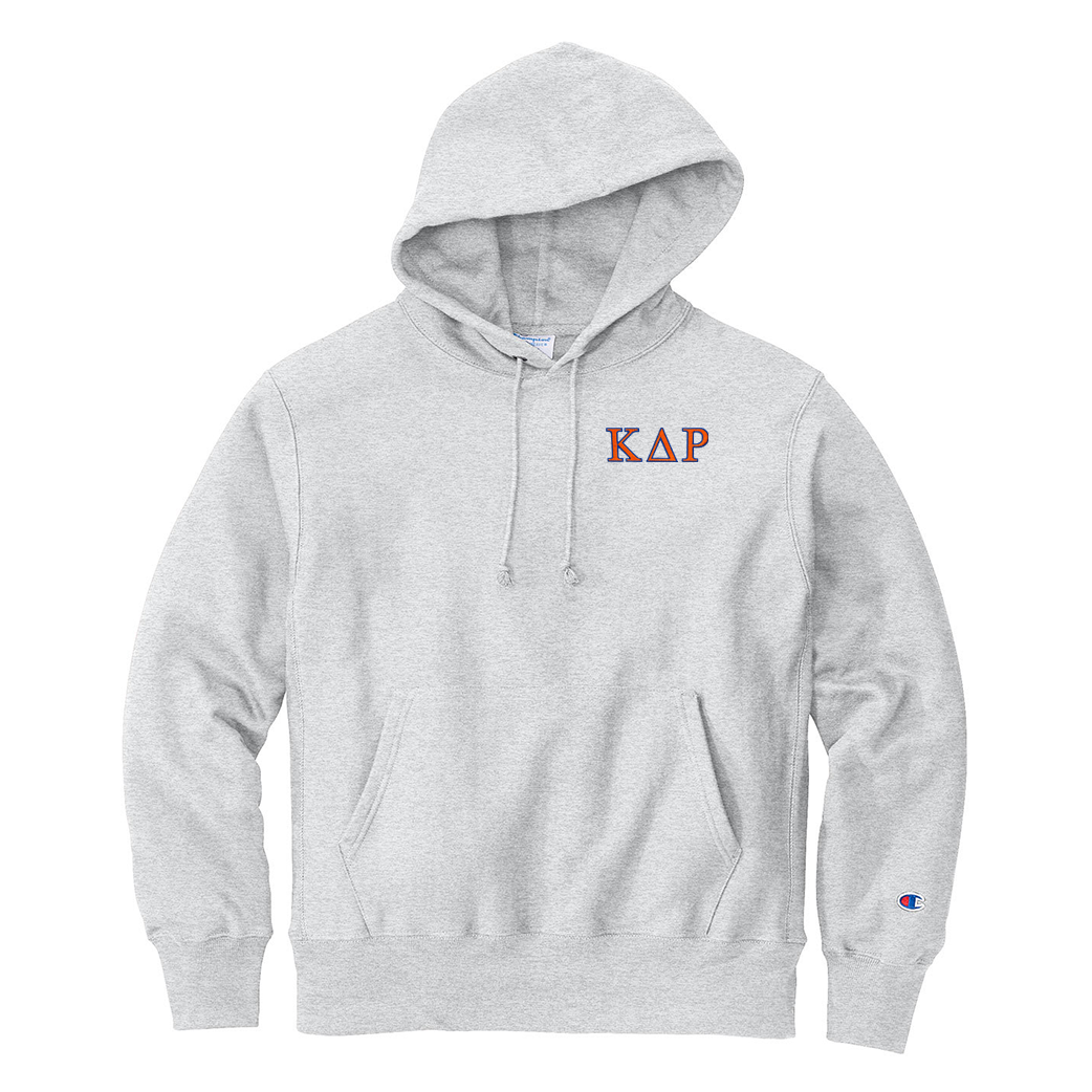 Kappa Delta Rho Fraternity Champion Reverse Weave Embroidered Greek Le ...