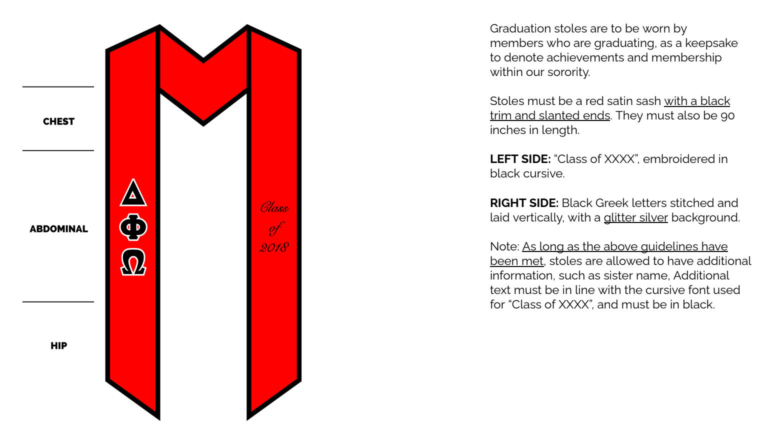 Lisa Delta Phi Omega Custom Graduation Stoles – Greek Clothing Company LLC