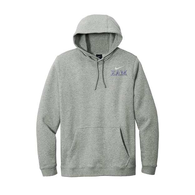 Sigma Alpha Mu Nike Hoodie Embroidered Greek Letters – Greek Clothing ...