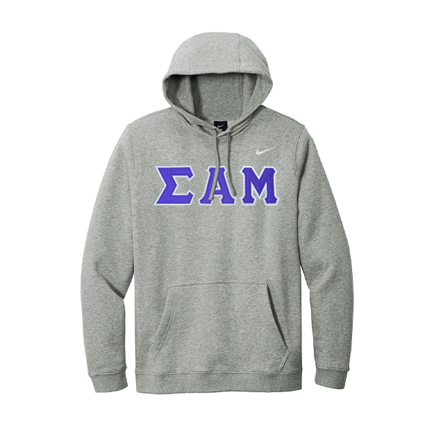 Sigma Alpha Mu Greek Letter Nike Hoodie – Greek Clothing Company LLC