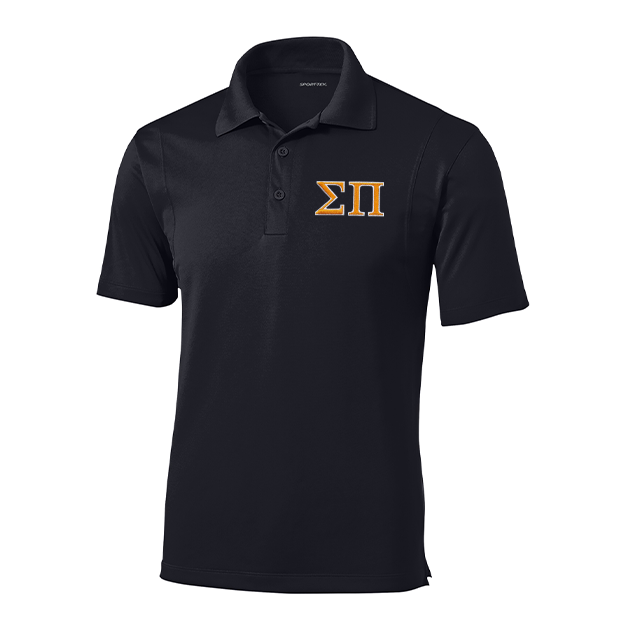 Sigma Pi Sport-Tek Micropique Polo Embroidered Greek Letters – Greek ...
