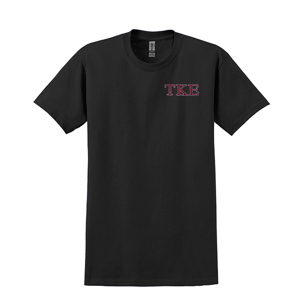 Tau Kappa Epsilon Fraternity Embroidered Greek Letter T-shirt – Greek ...