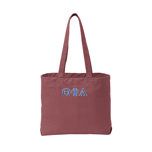 Theta Phi Alpha Tote Bag Embroidered Greek Letters – greekclothingco.com