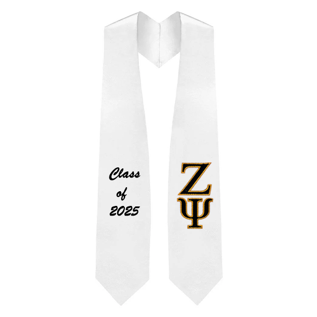 Zeta Psi Fraternity Embroidered Graduation Stole – Greek Clothing ...