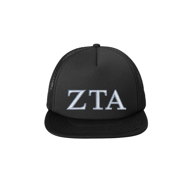 Zeta Tau Alpha Foam Trucker Hat Embroidered Greek Letters – Greek ...